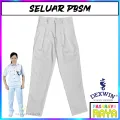 𝓓𝓮𝔁𝔀𝓲𝓷 SELUAR PUTIH PANJANG PBSM SEKOLAH SELUAR PUTIH COTTON WHITE LONG ...