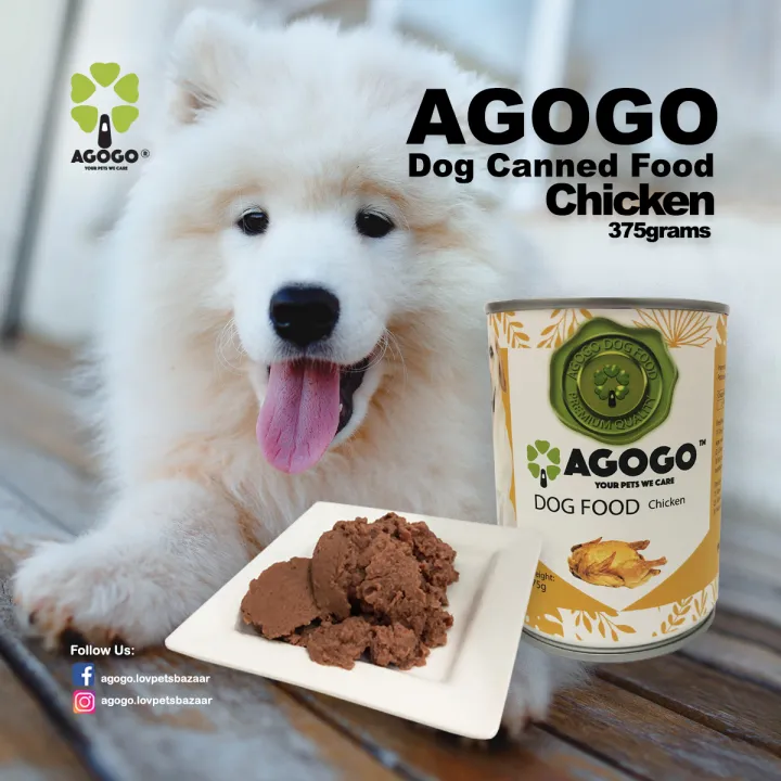AGOGO Dog Canned Food Chicken 375g | Lazada