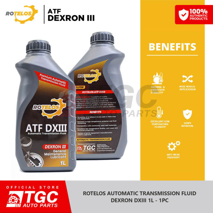 ROTELOS ATF DX III Automatic Transmission Fluid 1 Liter - 1pc | Lazada PH