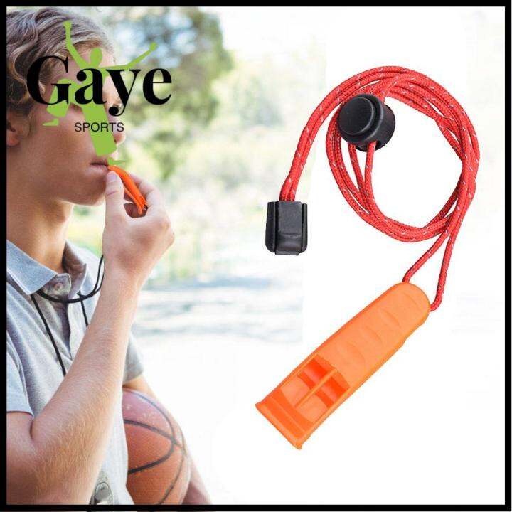GS Outdoor Plastic Dual Whistle Double Pipe Safety Survival Whistles ...