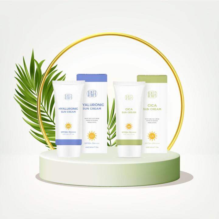 LAMELIN Hyaluronic / Cica Sun Cream SPF50+ PA++++ 70ml | Lazada