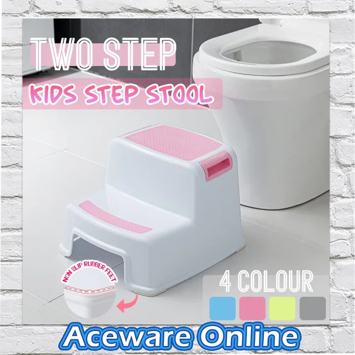 3518 2 STEP KIDS STEP CHAIR STEP STOOL LADDER POTTY TRAINING STAIR ...