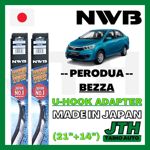 TAIHOAUTO NWB Wiper Set Perodua Bezza 21"+14" Wiper Bezza Made In Japan ...