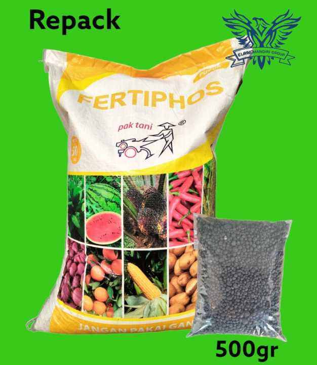 Repack 500gr Pupuk FERTIPHOS HITAM Phosphate (P2O5) 20% Magnesium (MgO ...