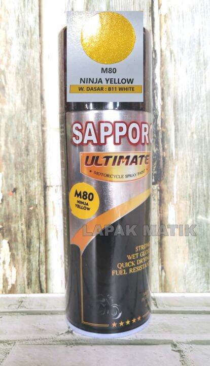 Pilok Sapporo Ultimate KUNING METALIK NINJA YELLOW M80 400ML | Lazada ...