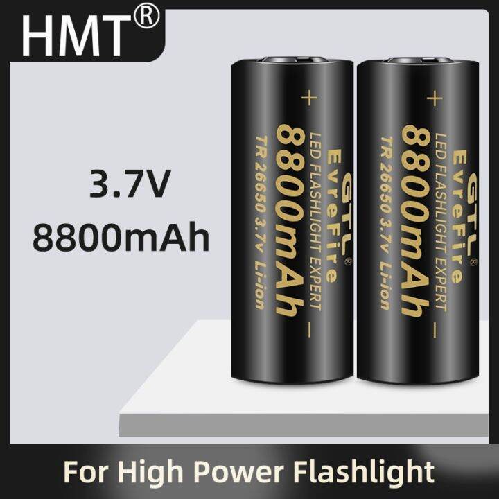COD Rechargeable Battery 26650 8800mAh 3.7V Lithium High Capacity 100% Brand New Original ...