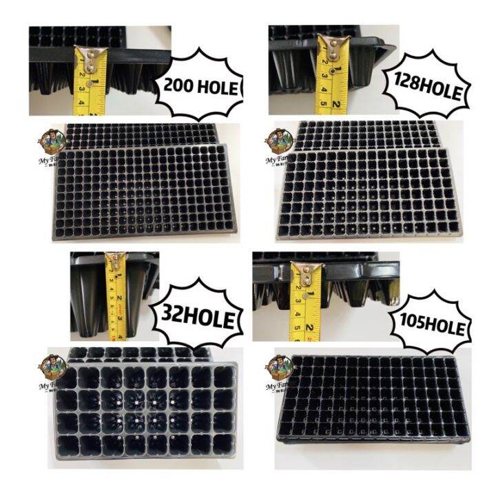 🌱Seedling Tray/Semaian Plastic Nursery Seed Germination 🌱 | Lazada