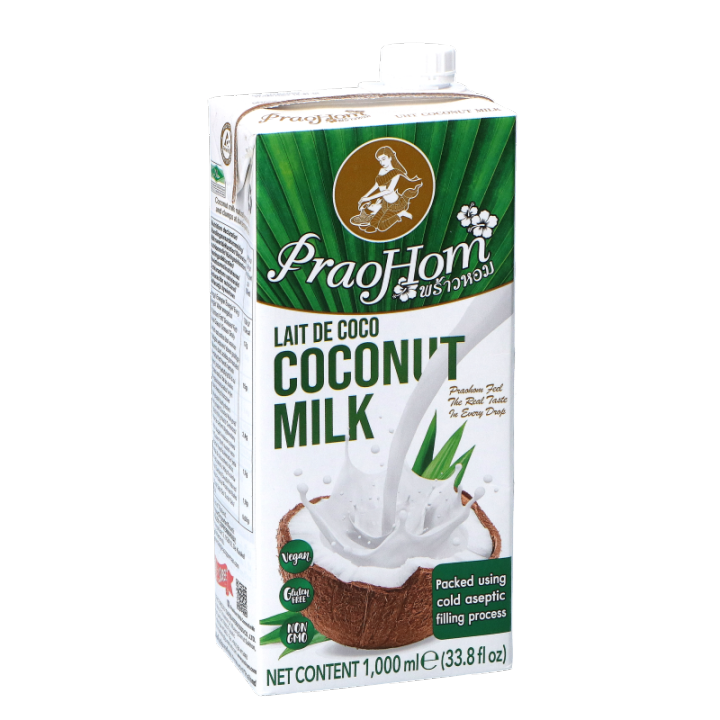 PraoHom Coconut Milk 100% กะทิ กะทิพร้าวหอม 1000 มล. | Lazada.co.th