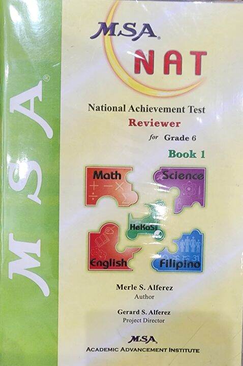 MSA National Achievement Test for Grade 6 Book 1 by Alferez | Lazada PH