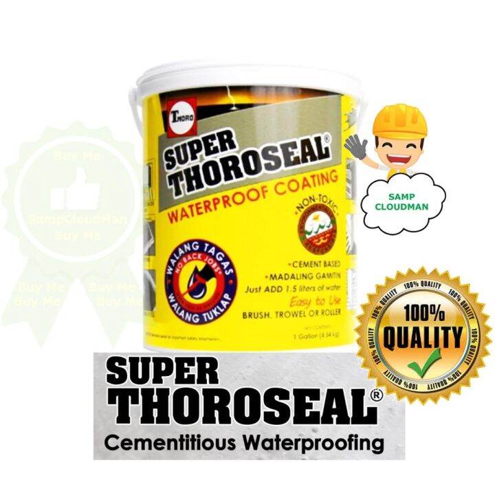Super Thoroseal Waterproof Coating Gray or White Gallon Size 4 Liters ...