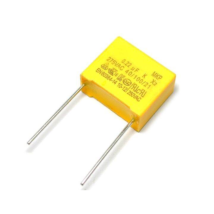 10PCS/LOT 275VAC capacitor X2 series 0.22uF 220nF 224K 15mm ...