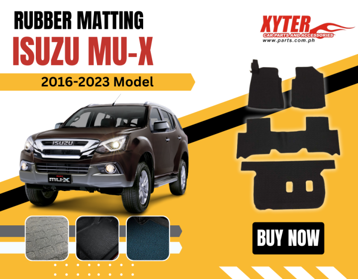 Isuzu MuX Accessories 2023 Rubber Matting Floor Rubber Chevy ...