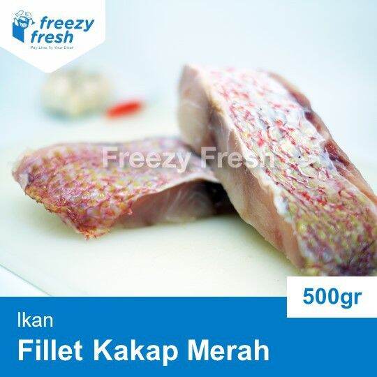 Ikan Fillet Kakap Merah (Red Snapper) 500 Gram / Segar / Beku / Vacumm ...