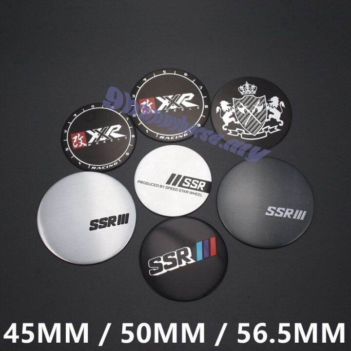 Auto parts 4pcs 45MM/50MM/56.5MM XXR Wheel Centre Hub Caps Sticker SSR ...