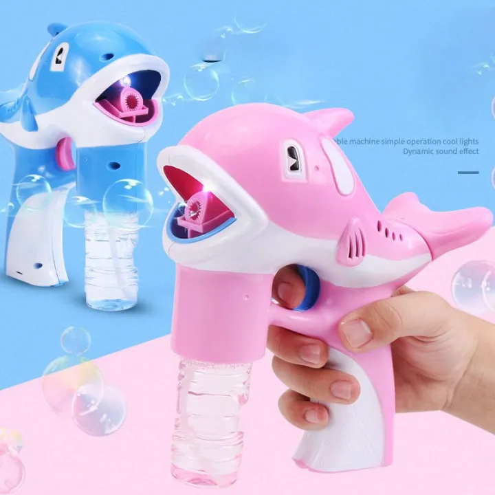 Bubble water Automatic bubble gun electric dolphin bubble gun | Lazada PH