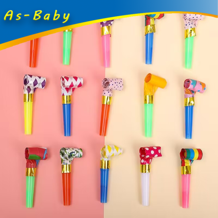 Toy whistle colorful long nose baby whistle birthday party props ...
