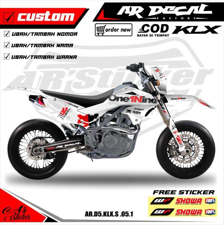 Stiker Motor Variasi KLX 150 S 2023 Fullbody Decal Stiker Hologram KLX ...
