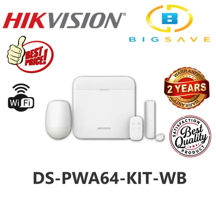 HIKVISION 433MHz DS-PWA64-KIT-WB WIRELESS CONTROL PANEL KITS WITH KEYFOB | Lazada