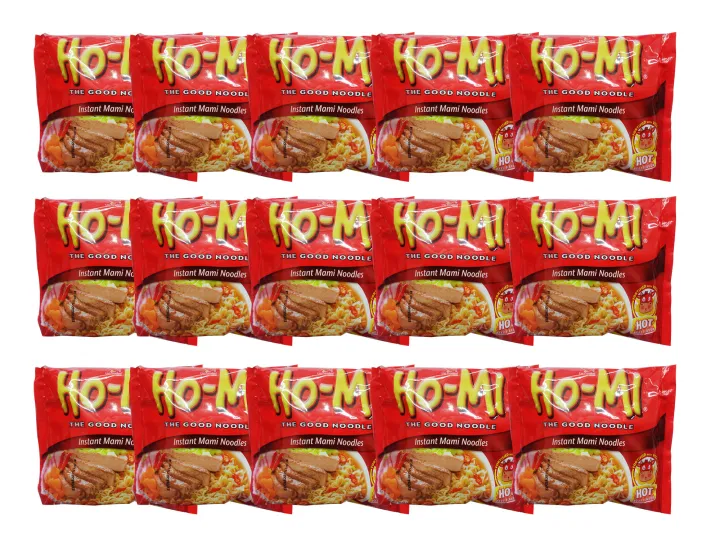 Red HO-MI Instant Mami Noodles Hot Beef Flavor 55g 15's 900092 | Lazada PH