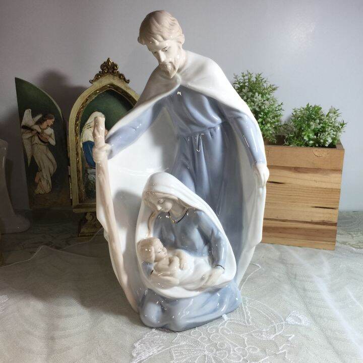 Holy Family Ceramic Statue 15* 27 Cm Catholic Religious items CRIST ...