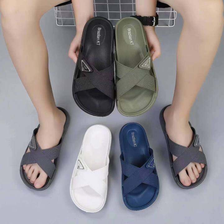 New fitflop Fashion Trend Men's Cross Slippers | Lazada PH