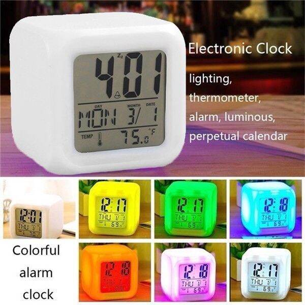 LED 7 Color Changing Digital Clock | Lazada PH