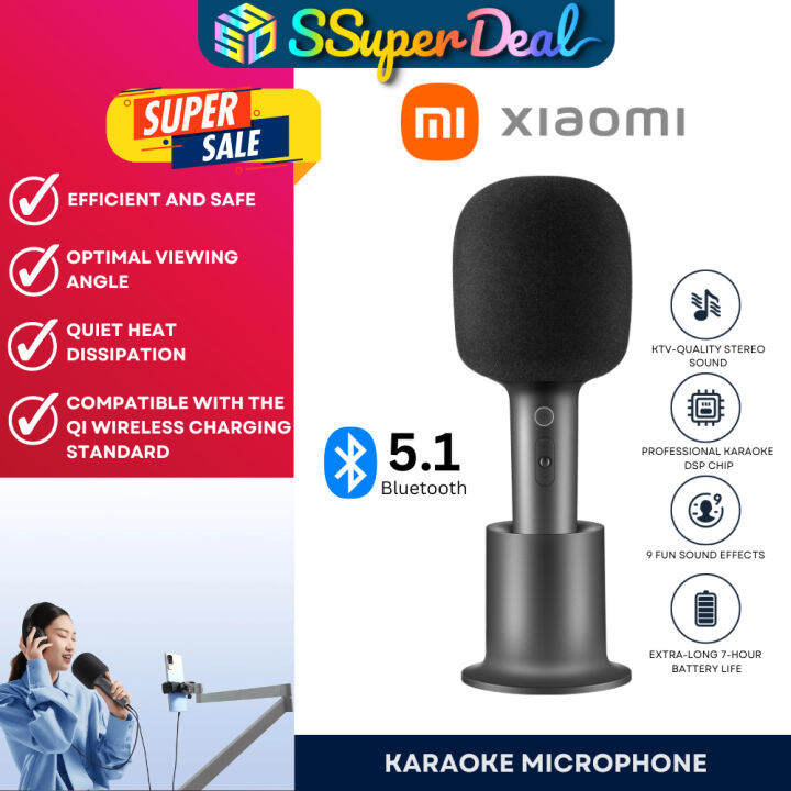 Xiaomi MIJIA K Song Microphone Karaoke Bluetooth 5.1 Connected Stereo ...
