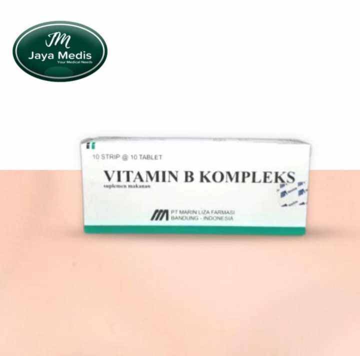 Suplemen Makanan Vitamin B Kompleks 1 Box isi 100 Tablet | Lazada Indonesia