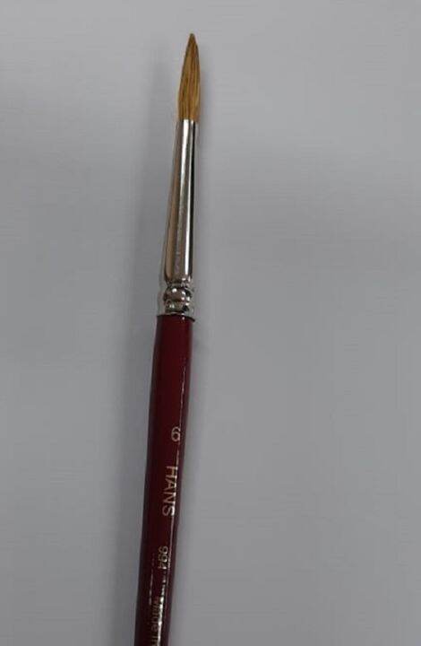 Hans Brush Round Sable Hair #6 | Lazada PH