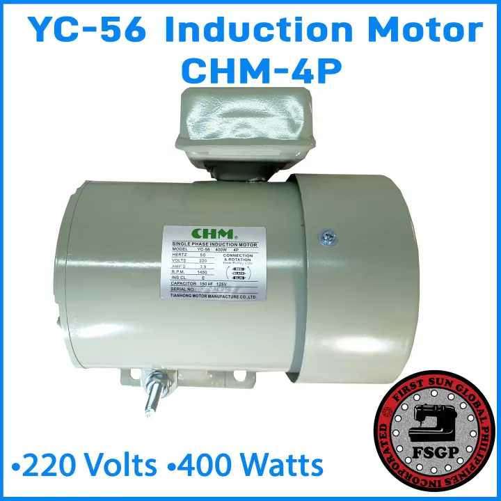 CHM Sewing Machine Induction Motor 400W (1/2HP) YC-56 | Lazada PH