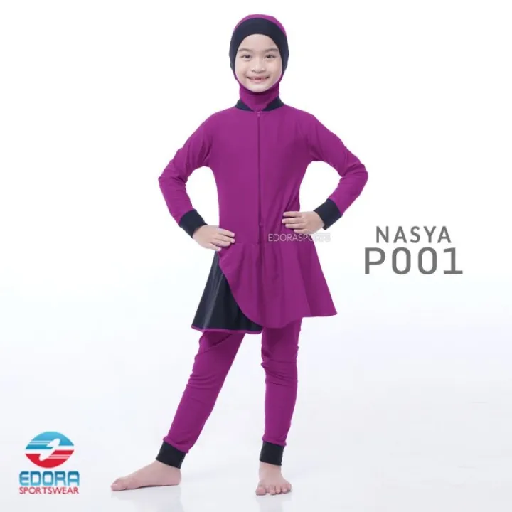 Baju Renang Anak Muslim Usia 6-10 Tahun Nasya Kids | Lazada Indonesia