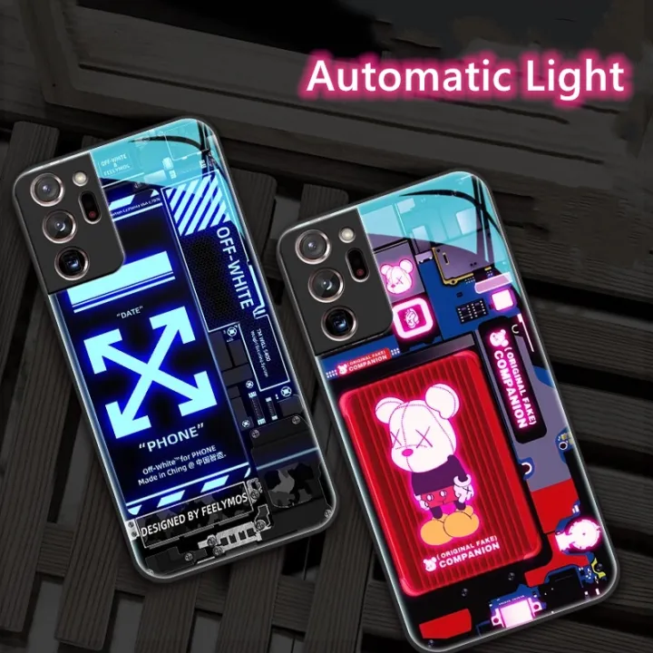 【LED LIGHT】Fashion Samsung Galaxy S22 Ultra S22 Plus S21 Ultra Note 20 ...