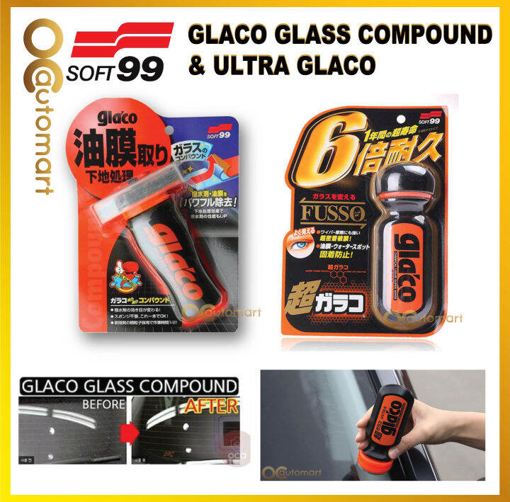 Soft 99 Glaco Glass Compound + Ultra Glaco [Bundle] | Lazada