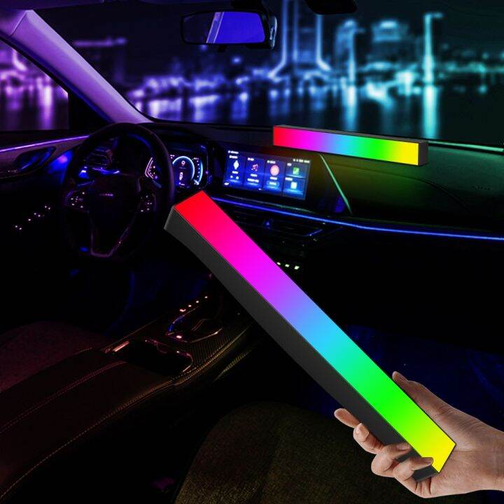 RGB Voice Activated App Control Light Bar Desktop Timing Ambient LED ...