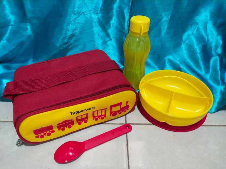 train lunch set wadah bekal tupperware | Lazada Indonesia
