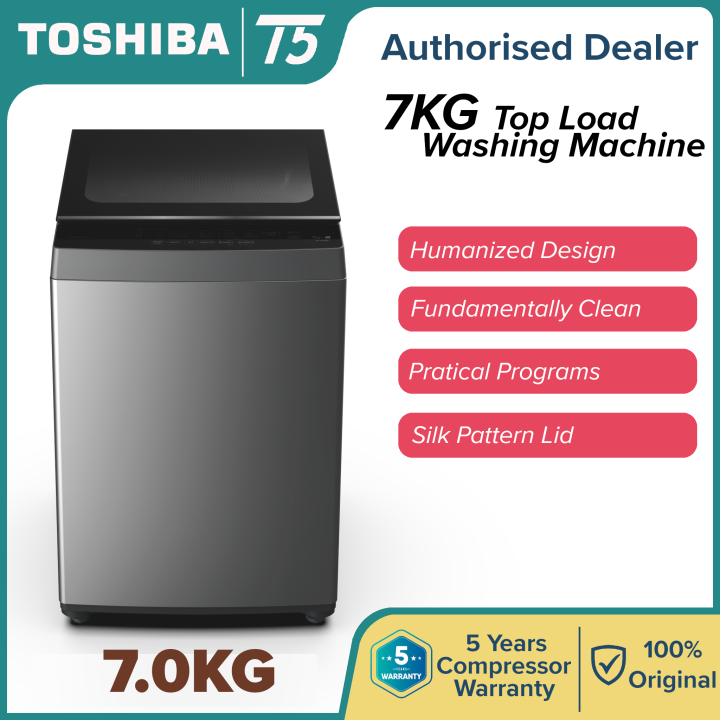 Toshiba 7.0KG Top Load Washing Machine 7KG Mesin Basuh 洗衣机 similar AW-J800AM【 Delivery By Seller ...