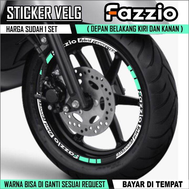 Stiker velg Fazzio sticker fazio lis whell rim a115 | Lazada Indonesia