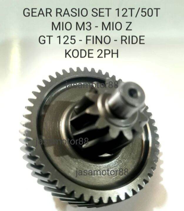 GEAR GIR GIGI RASIO SET MIO M3 S Z GT 125 FINO X RIDE 12T 50T | Lazada ...