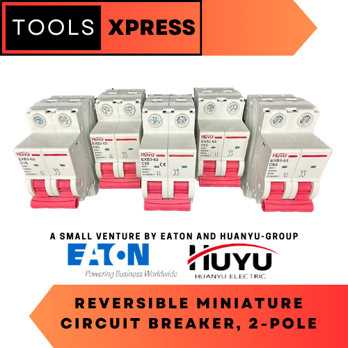 Huyu Miniature Circuit Breaker Reversible (MCB) 2 Pole | Lazada PH