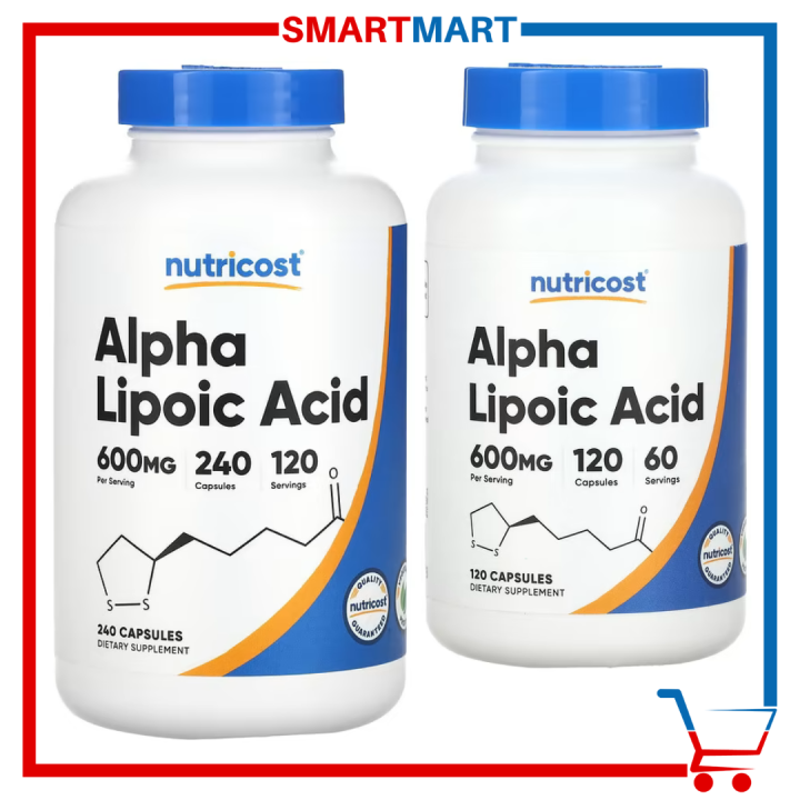 Nutricost Alpha Lipoic Acid 300 mg 120 or 240 Capsules | Lazada PH