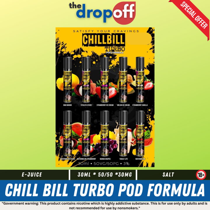CHILL BILL TURBO P0D FORMULA FOR MEN CHILLBILL | Lazada PH
