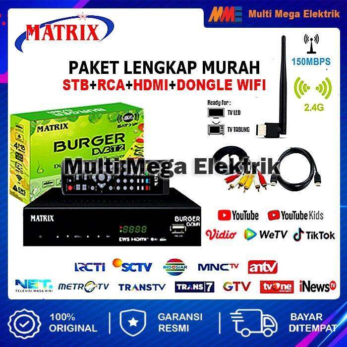 BOX TV DIGITAL STB MATRIX BURGER WELHOME SANEX DVBT2 UHF EWS FULL ...