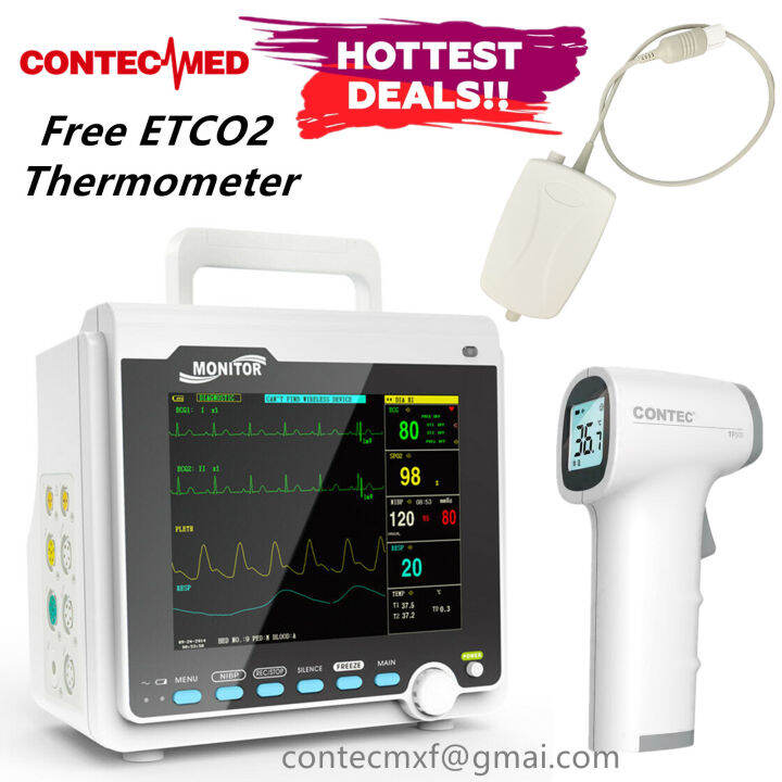 ContecMed ICU Capnograph patient monitor CMS6000+ETCO2 vital signs ...