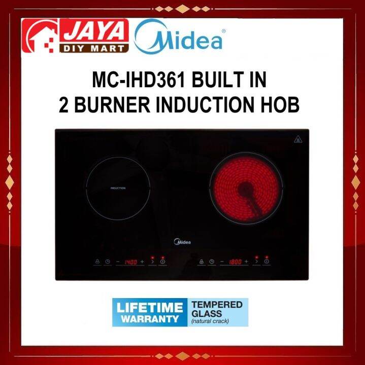 Midea MC-IHD361 Built In 2 Burner Induction & Ceramic Hob JAYA DIY MART ...