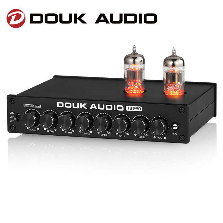 Douk Audio T8 PRO 7-band EQ Tube Preamp Equalizer XLR Pre-Amplifier for Home Speaker | Lazada PH