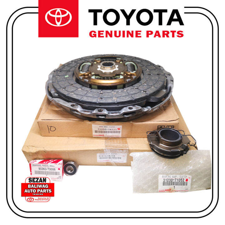 ORIGINAL TOYOTA CLUTCH SET DISC COVER RELEASE BEARING INNOVA 2016-2022 ...