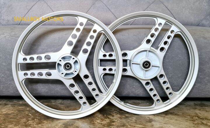 YAMAHA LC135 V1 V2 V3 V4 V5 V6 SPORT RIM 17 SILVER 3 KAKI BATANG ...
