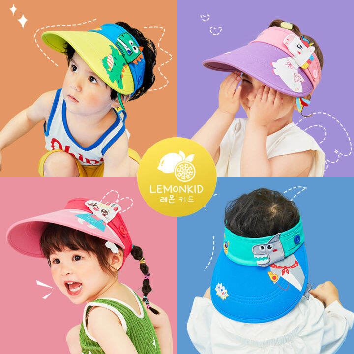 Lemonkid New Kids Sun Hat Summer Dinosaur Cartoon Cute Rabbit Boys And ...