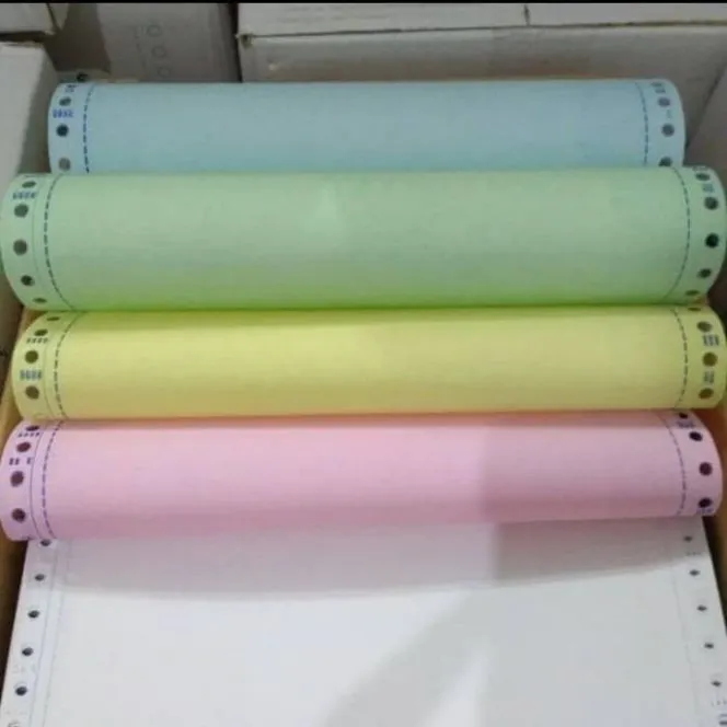 Kertas Continuous Form 5 Rangkap Ukuran Kwarto / A4 Ncr Warna | Lazada ...