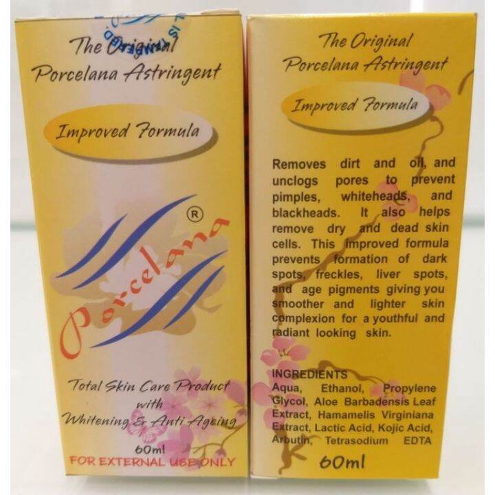 PORCELANA ASTRINGENT 60ml ORIGINAL | Lazada PH